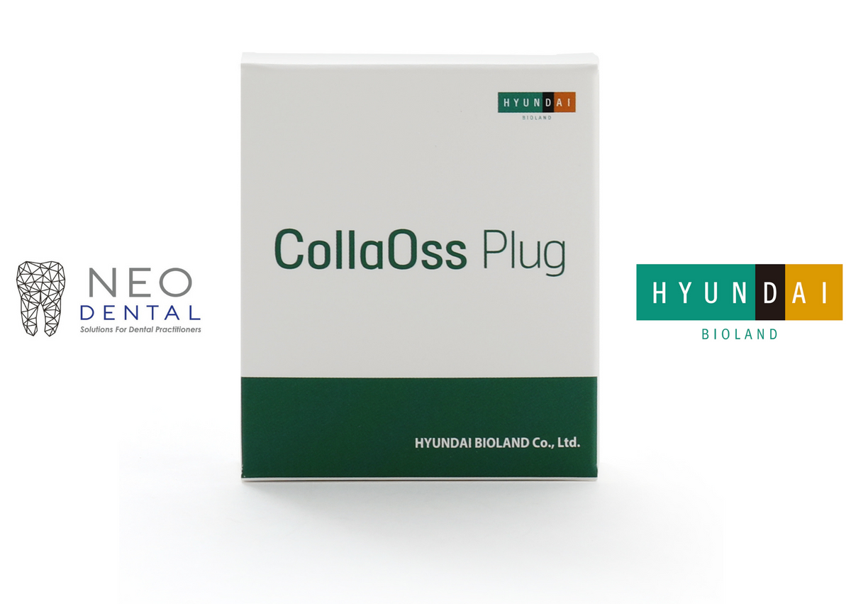 Bone graft 'CollaOss Plug' [xenograft bone & collagen] - NEO IMPLANTS