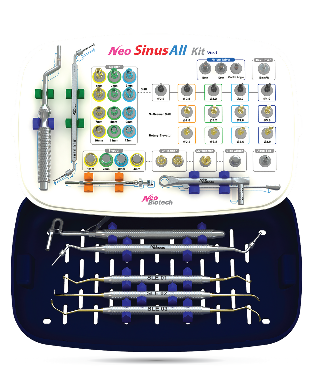 Components for Sinus Lateral Approach Kit (SLA Kit) | Neo Implants - NEO IMPLANTS